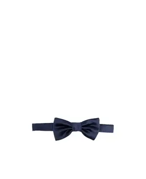 Brunello Cucinelli Satin Bow Tie - Blue