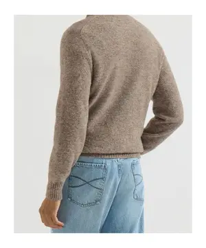 Brunello Cucinelli Alpaca, Cashmere And Wool Knit Polo