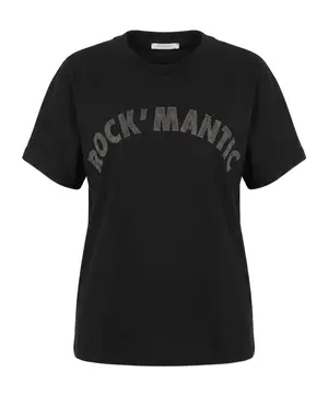 Patrizia Pepe Logo Short-sleeve T-shirt - Black