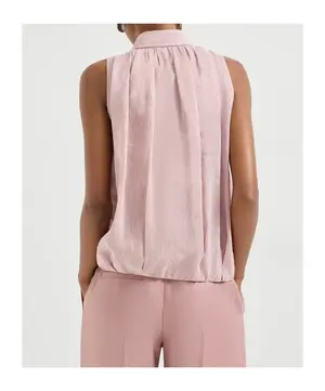 Brunello Cucinelli Striped Sleeveless Shirt