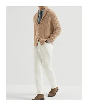 Brunello Cucinelli Cashmere Ribbed Cardigan