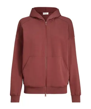 Brunello Cucinelli Zip Hoodie - Red
