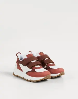Brunello Cucinelli Techno Cotton, Nubuck And Nappa-effect Calfskin Sneakers With Straps