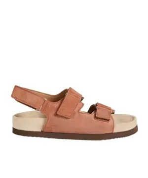 Brunello Cucinelli Suede Sandals - Camel