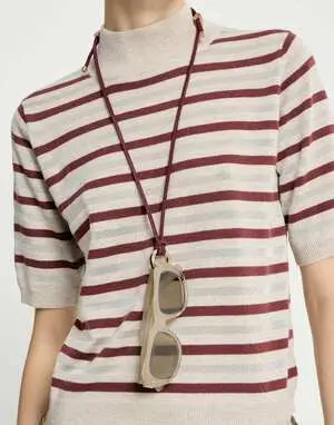 Brunello Cucinelli Alcantara Glasses Cord With Monili