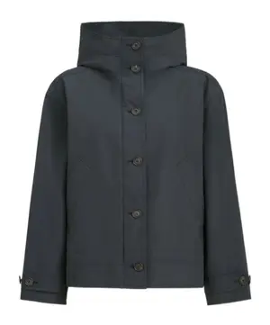 Brunello Cucinelli Techno Cotton Taffeta Outerwear Jacket With Shiny Zipper Pull