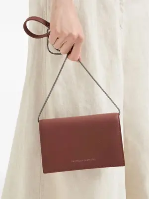 Brunello Cucinelli Leather Chain Wallet