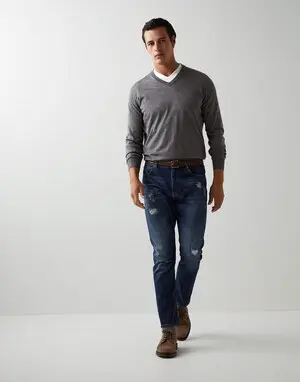 Brunello Cucinelli V-neck Knit Jumper