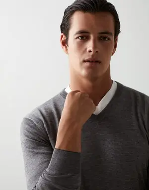 Brunello Cucinelli V-neck Knit Jumper