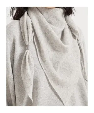 Brunello Cucinelli Monili-chain Scarf - Light Gray
