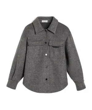 Brunello Cucinelli Pocket-detail Wool Over Shirt
