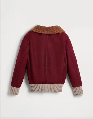 Brunello Cucinelli Shearling-collar Bomber Jacket