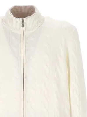 GRAN SASSO Long-sleeve Cardigan - White