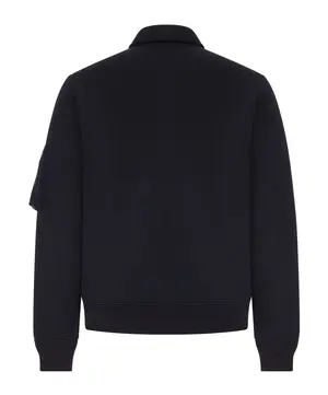 Sacai Long-sleeved Half-zip Sweatshirt