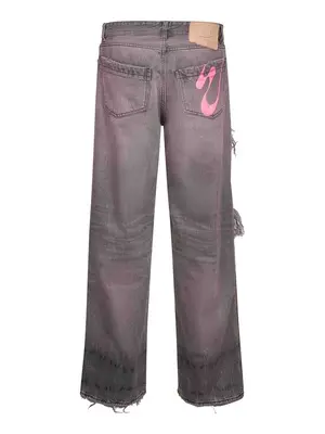 PDFCHANNEL Distressed Frayed Jeans