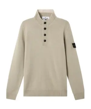 Stone Island Regular-fit Half-zip Sweater - Sand-colored