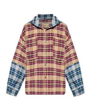 PDFCHANNEL Loose Hooded Shirt