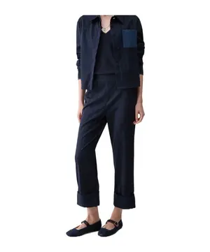 Liu Jo Pinstripe Cigarette Trousers
