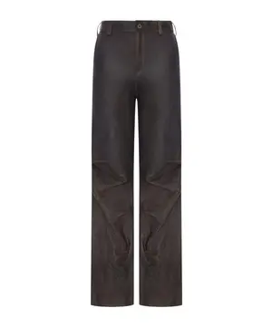 SALVATORE SANTORO Straight-leg Trousers - Coffee