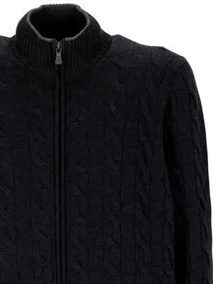 GRAN SASSO Long-sleeve Cable Knit Cardigan