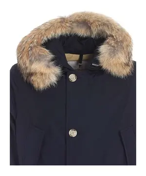 Woolrich Button-up Hooded Coat