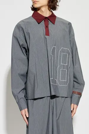 PDFCHANNEL Striped Embroidered Polo Shirt