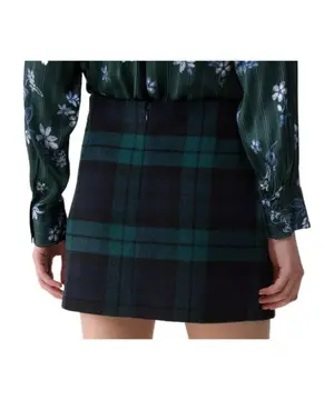 Liu Jo Plaid A-line Skirt