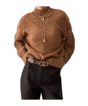 Liu Jo Turtleneck With Beads And Openwork