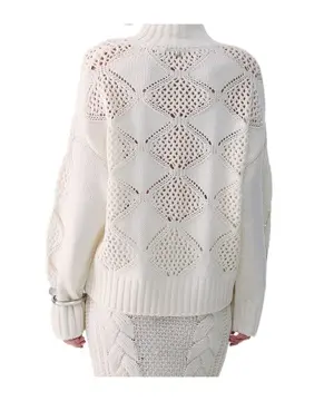 Liu Jo Turtleneck With Beads And Openwork