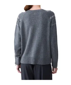 Liu Jo Wool Sweater With Jewel Embroidery