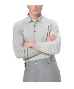 Brunello Cucinelli Cashmere Knit Polo Shirt - Gray