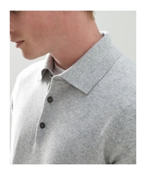 Brunello Cucinelli Cashmere Knit Polo Shirt - Gray