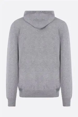 Brunello Cucinelli Cashmere Zip Up Hooded Jacket - Gray