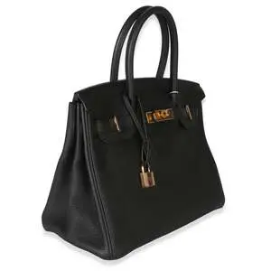Hermès Togo Birkin Top Handle Bag - Black