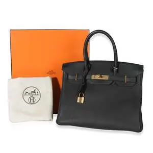 Hermès Togo Birkin Top Handle Bag - Black