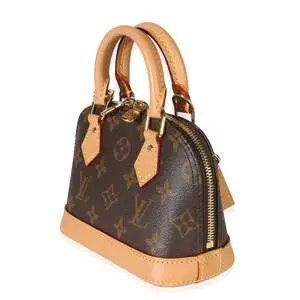 LOUIS VUITTON Monogram Canvas Nano Alma Handbag