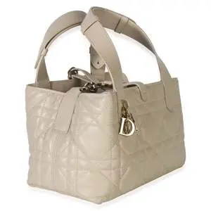 Dior Powder Macrocannage Calfskin Toujours Tote - Beige
