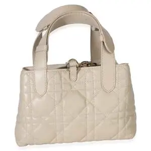 Dior Powder Macrocannage Calfskin Toujours Tote - Beige