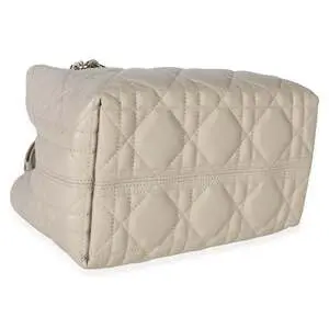 Dior Powder Macrocannage Calfskin Toujours Tote - Beige