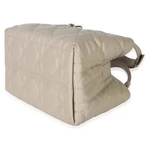 Dior Powder Macrocannage Calfskin Toujours Tote - Beige