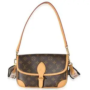 LOUIS VUITTON Black Monogram Canvas Diane - Brown