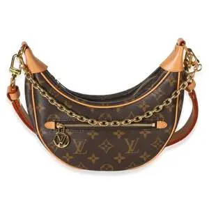 LOUIS VUITTON Monogram Canvas Loop Shoulder Bag - Brown