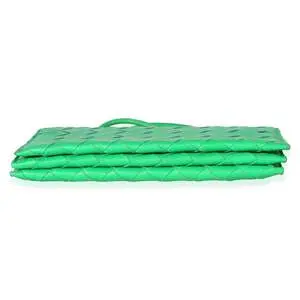 Bottega Veneta Parakeet Intrecciato Nappa Wallet On Strap - Green