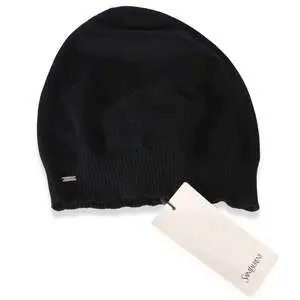 Saint Laurent Cashmere Logo Beanie