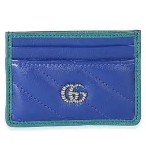 Gucci Matelasse Calfskin Torchon Marmont Card Case
