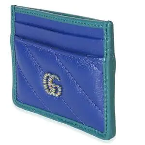 Gucci Matelasse Calfskin Torchon Marmont Card Case