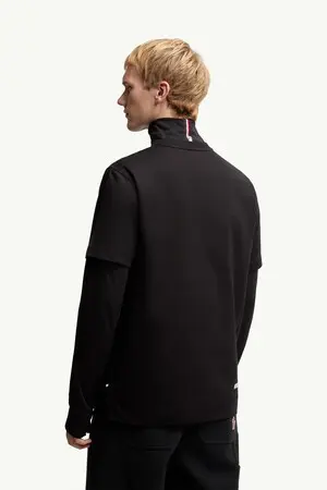 Moncler Logo Cotton T-shirt - Black