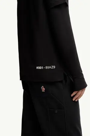 Moncler Logo Cotton T-shirt - Black
