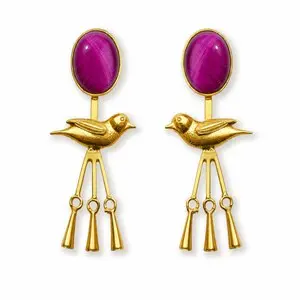 ESTTESE Liberte Stone Earrings - Gold