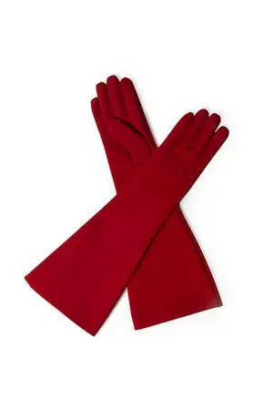 RAINSISTERS Softshell Long Gloves - Red